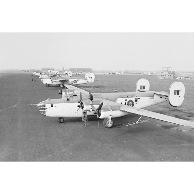 24x36 gallery poster, B-24 Liberator Bomber RAF Coastal Command ASV Mk ...