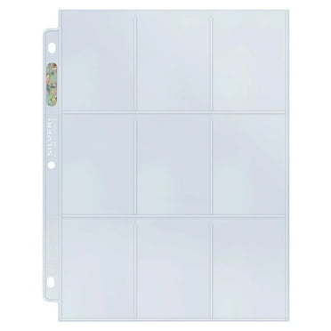 BCW 9-Pocket Plastic Sheets- 100 pack - Walmart.com