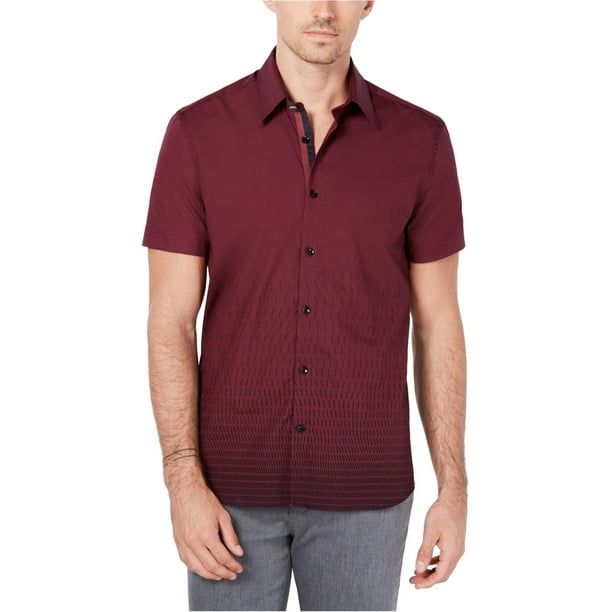 Ryan Seacrest - Camisa con botones para hombre, color rojo, grande ...