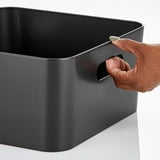 mDesign Medium Metal Kitchen Storage Container Bin with Handles, 4 Pack ...