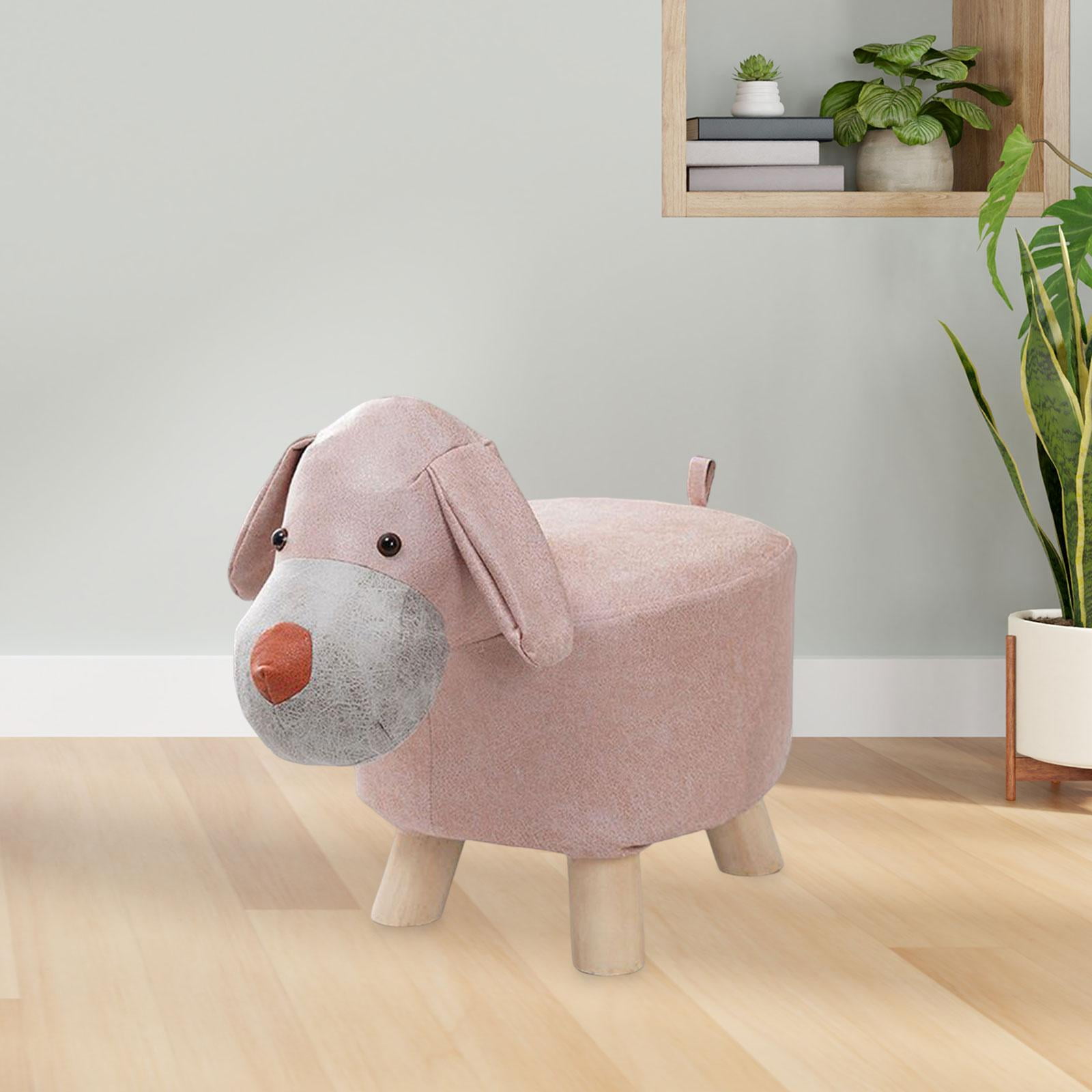 Footrest Ottoman Animal Footstool Cute Cartoon Shoes Changing Chair ...