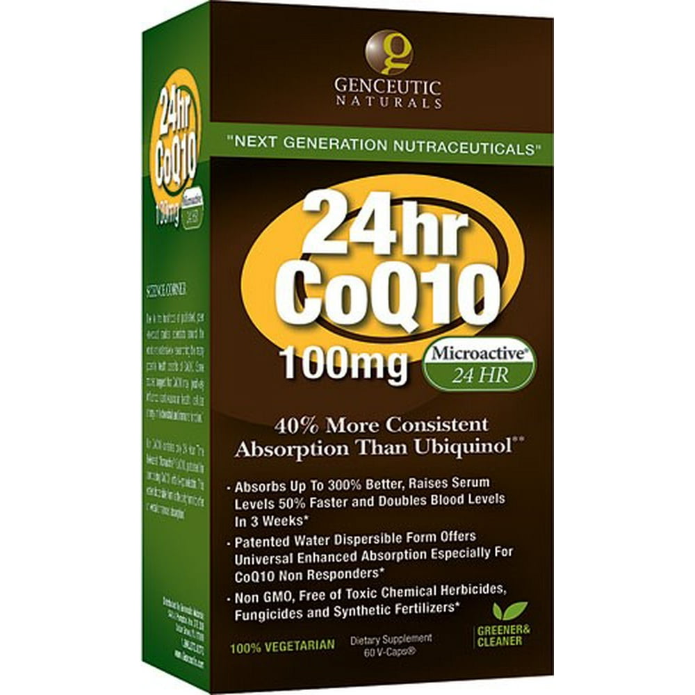 Nature's Answer 24Hr Microactive CoQ10 100mg Capsules, 60 Ct - Walmart ...