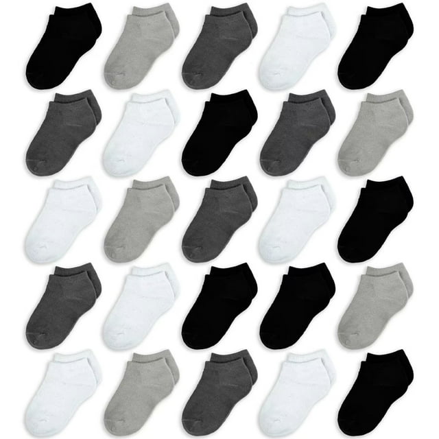 Kids Socks, 25 Pairs Toddler Socks Low Cut for Boys Girls 1-14 Years ...