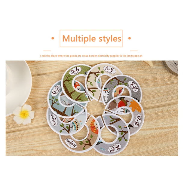 8 Pieces Wardrobe Clothes Dividers Shopping Mall Label Accessory Closet ...