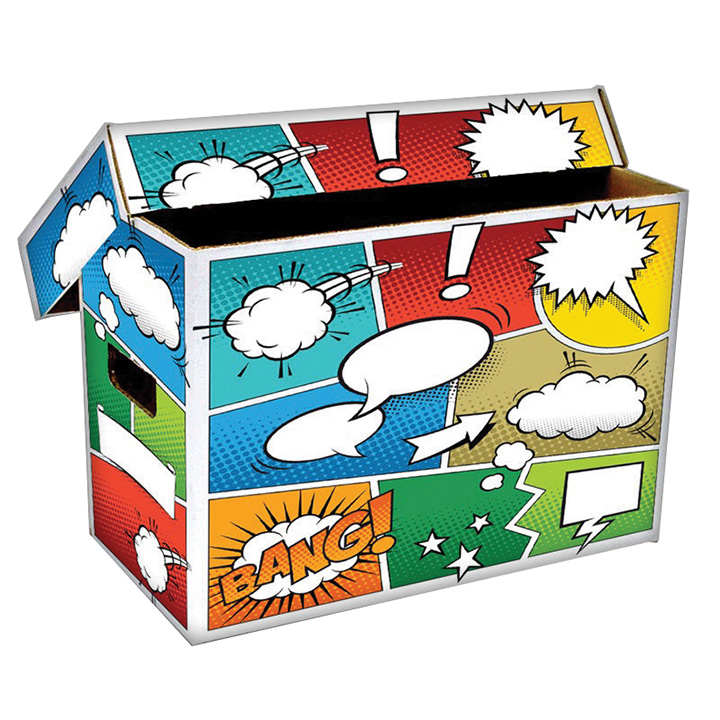 Bcw 1BXSHORTARTPOW Short Comic Box Art Pow! Stackable And Holds 150-175 ...