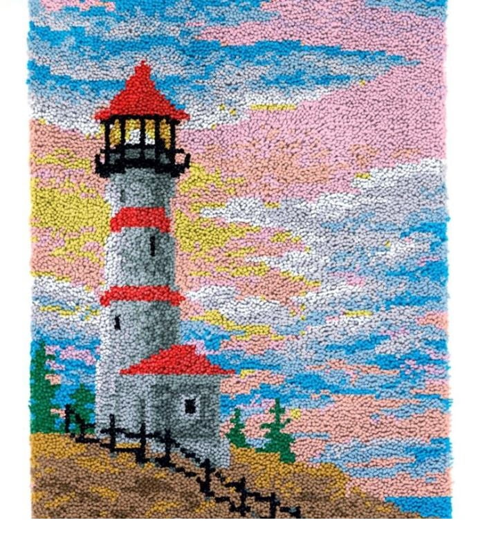 Rug Making Latch Hooking Kit | Sunrise Lighthouse - Walmart.com