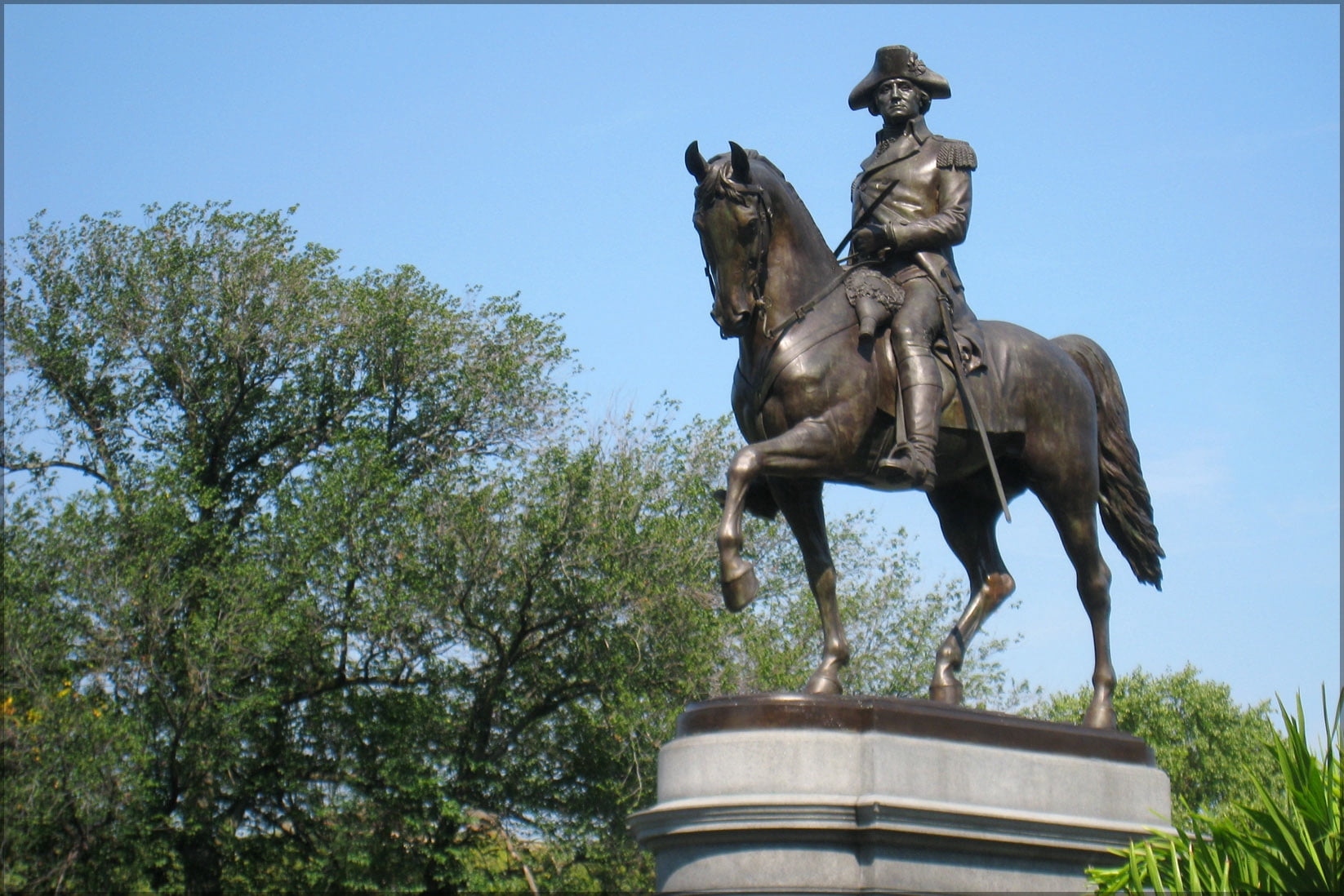 24"x36" Gallery Poster, George Washington statue by Thomas Ball 1864 ...