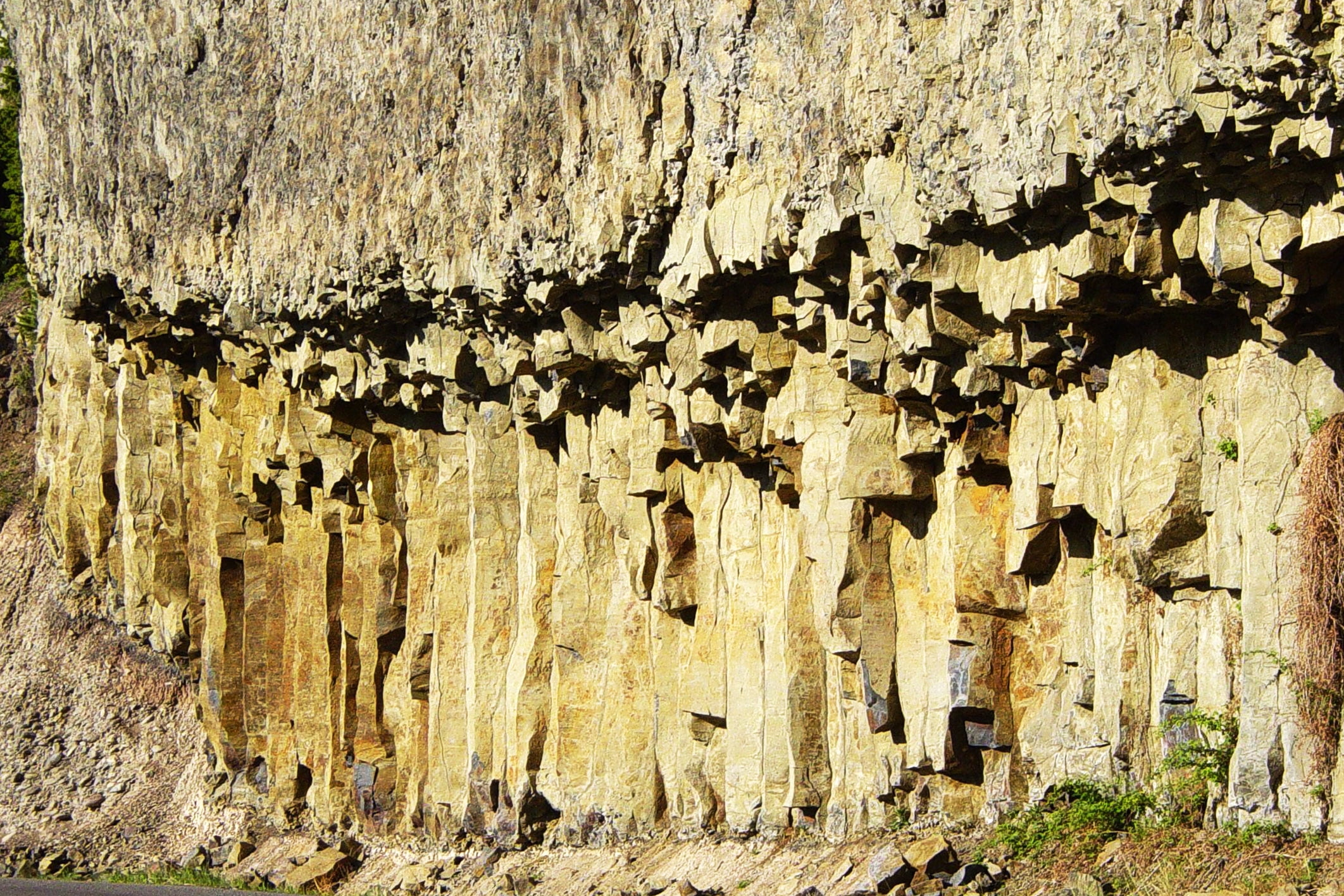 24x36 gallery poster, Columnar basalt near Tower Fall, Yellowstone ...