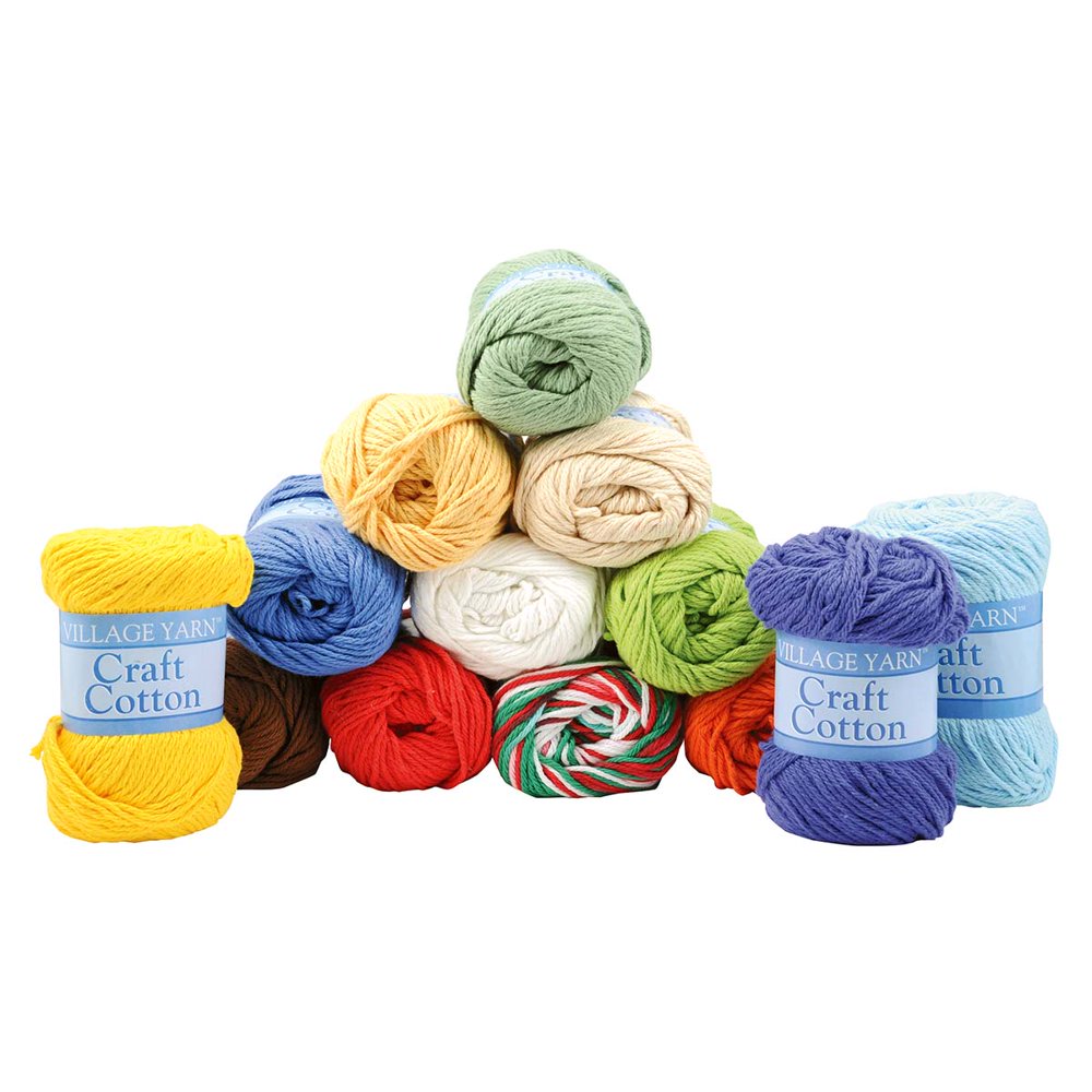 Village Yarn™ Dishcloth Cotton Value Yarn Pack - Walmart.com - Walmart.com