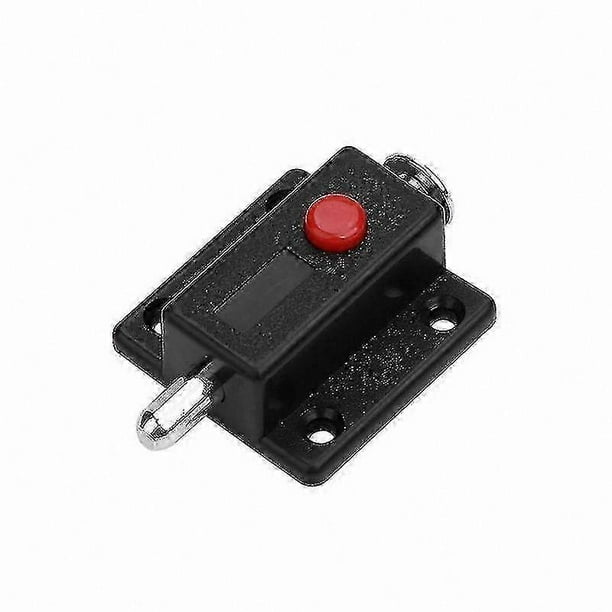 Black Spring-Loaded Knob Set for Cabinet Doors and Drawers, 4-Pack ...