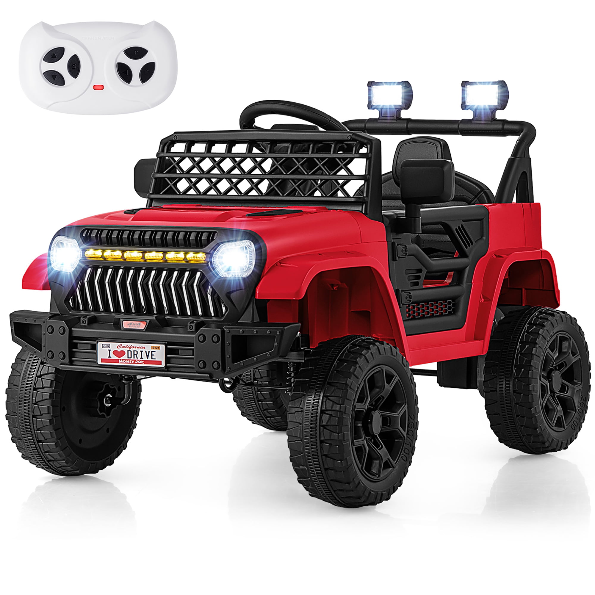 Gymax 12V Kids Ride on Truck Car Battery Powered Toddler Electric ...