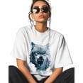 Angry Wolf T Shirts for Women Short Sleeve Cotton Crewneck T-Shirt ...