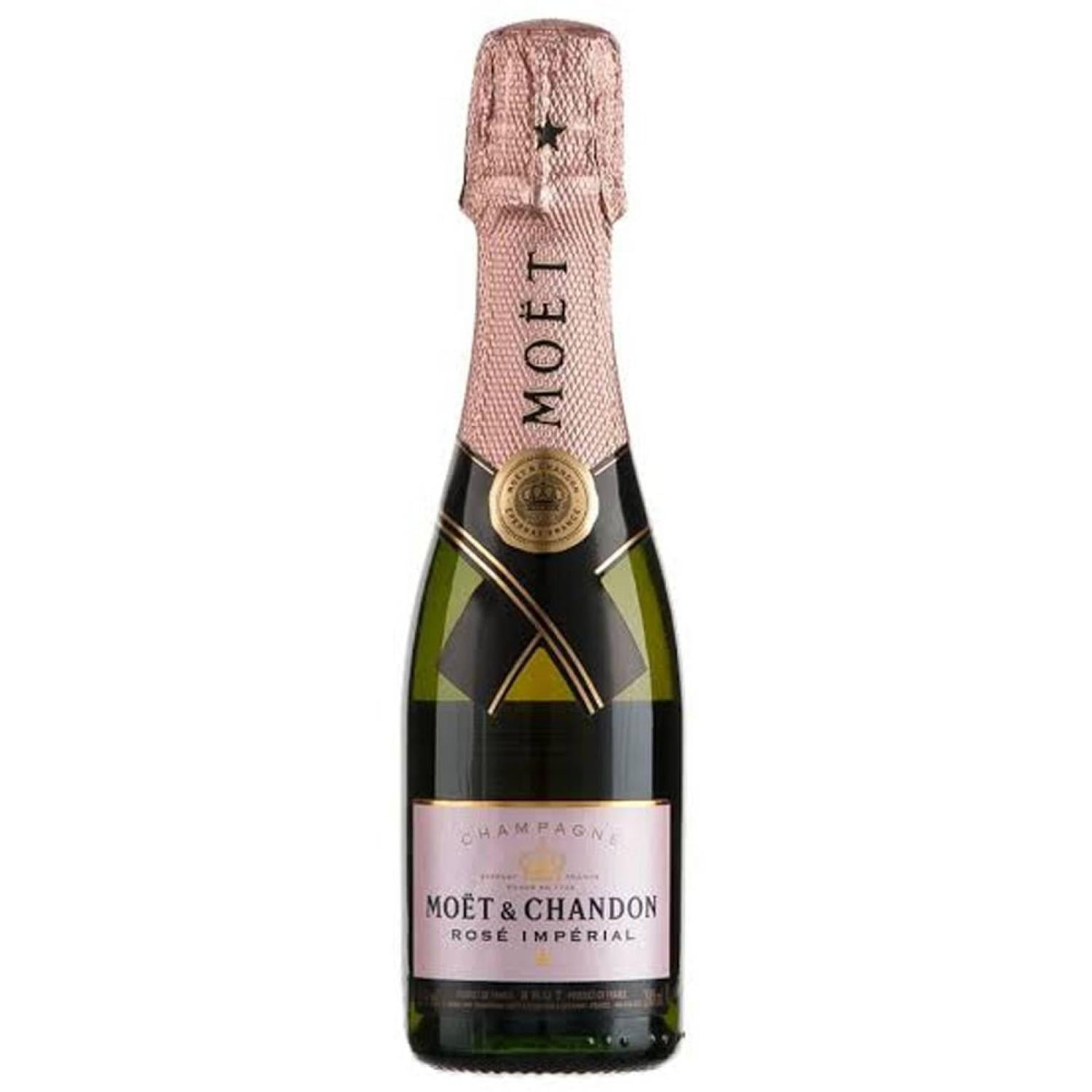 Pack de 12 Champagne Moet Chandon Brut Imperial Rose 200 ml Moet ...