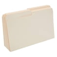 Manila File Folders Legal Size - 2 Tab Assorted - Durable Paper Stock ...