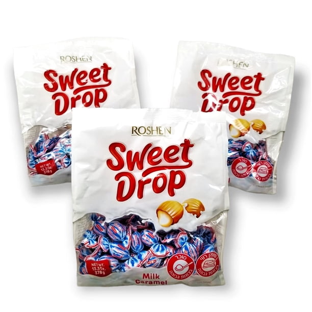Roshen Caramel Candy Sweet Drop with Milky Filling, Kosher and Halal ...