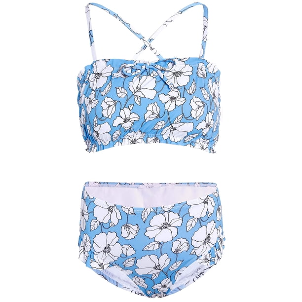 As Rose Rich Girls Swimsuits Beach Bathing Suits 2 Piece Bikini ...