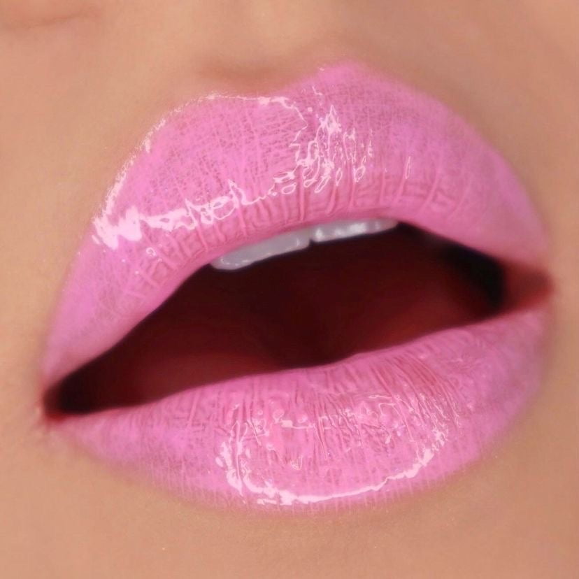 Bright Pink Lip Gloss