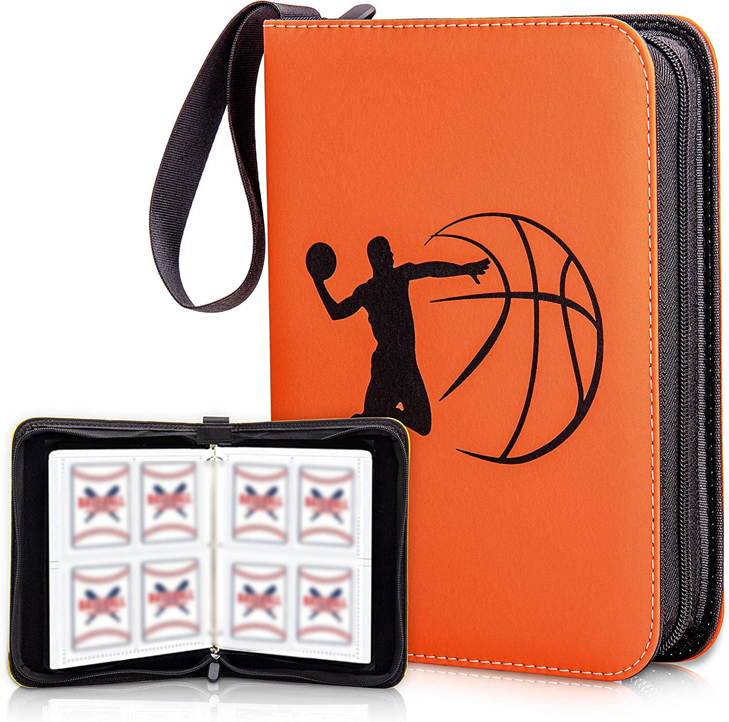 400 Card Sport Binder 4 Pocket Basketball Trading Cards Album Card ...
