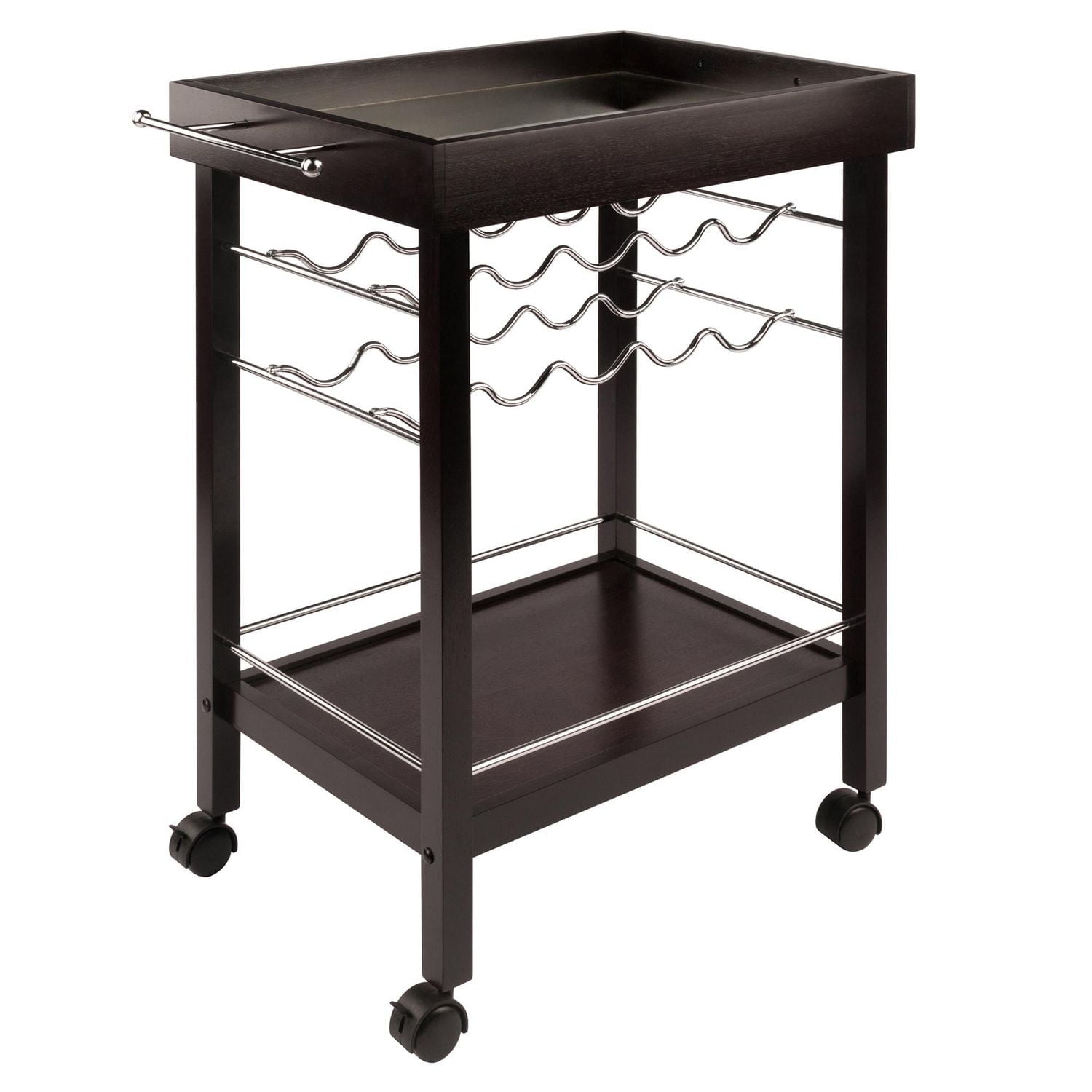 Click here for Winsome Johnnie Bar Cart In Espresso Finish - 9232... prices
