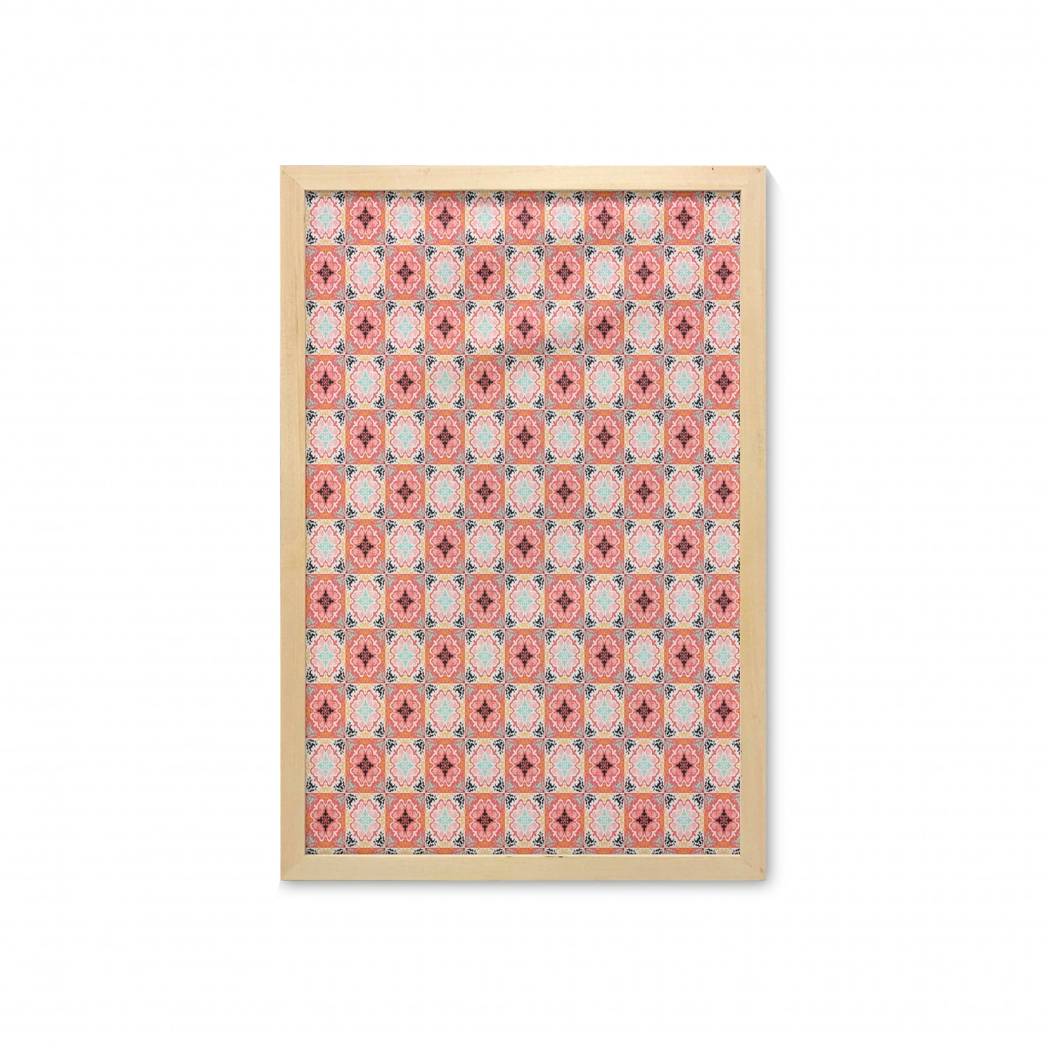 Mexican Wall Art with Frame, Colorful Cheery Floral Inspired Folkloric ...