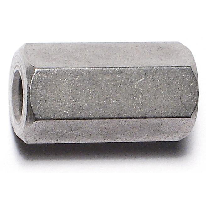 #10-32 x 3/4" 18-8 Stainless Steel Fine Thread Coupling Nuts - Walmart.com