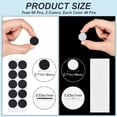 4 Sets 2 Colors Plastic Grips for Guitar Picks Flat Round Musical ...