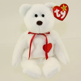 TY Beanie Buddy - VALENTINO the White Bear (14 inch TY Beanie Buddy - VALENTINO the White Bear (14 inch