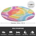 59.1in Round Blanket Light Weight Anti-Wrinkle Anti-Allergy Non ...