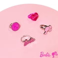 LUV HER Barbie Adjustable Rings, 4-Piece, Pink - Walmart.com