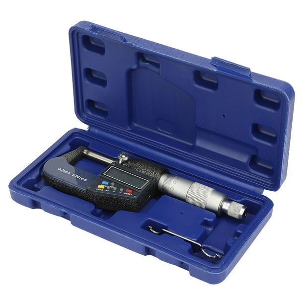 Digital Micrometer, Electronic Micrometer, LCD Display 0-25mm Range For ...
