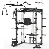 Smith Machine, 2000 lbs Weight Rack with Cable Crossover Machine,Multi ...
