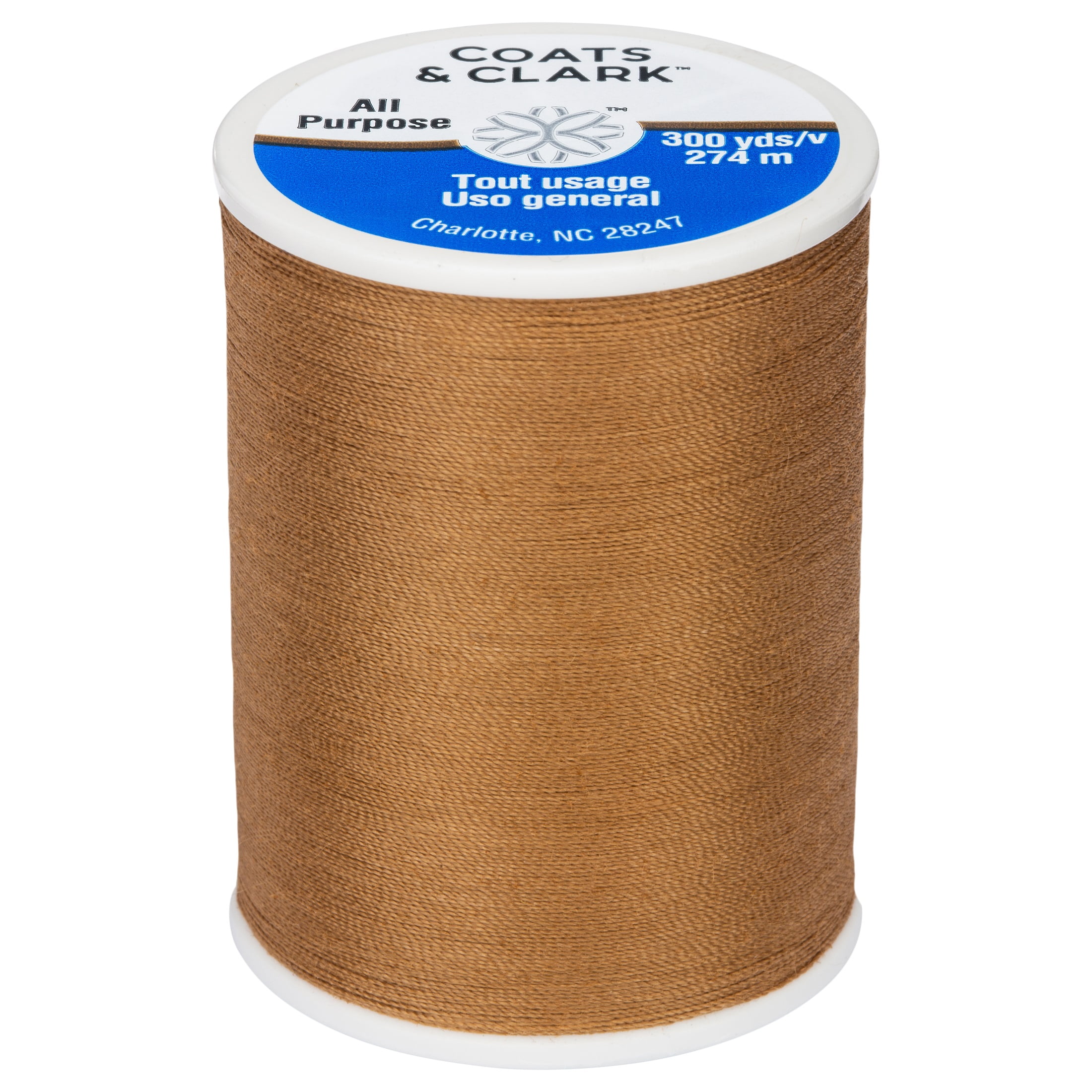 Coats & Clark All Purpose Cafe Beige Thread, 300 Yards - Walmart.com