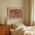 Affixzi Howdy Horse Art Print, Retro Western Cowgirl Decor, Pink Girls ...