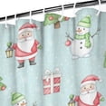 Basics Bathroom Shower Curtain, Water Resistant Fabric with Grommets ...