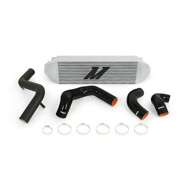 Mishimoto MMTMIC-WRX-15BSL Top-Mount Intercooler Kit Compatible With Subaru WRX 2015-2021 Silver ...