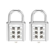8-Digit Combination Padlock Push Button Locks for Locker Cabinet Red ...