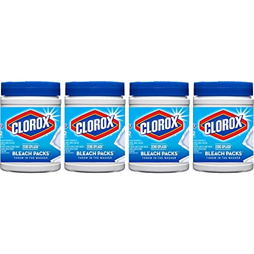 Unbranded Clorox Zero Splash Bleach Packs - Laundry Pods  4 Count (Pack Of 1) 4 Count (Pack Of 1)