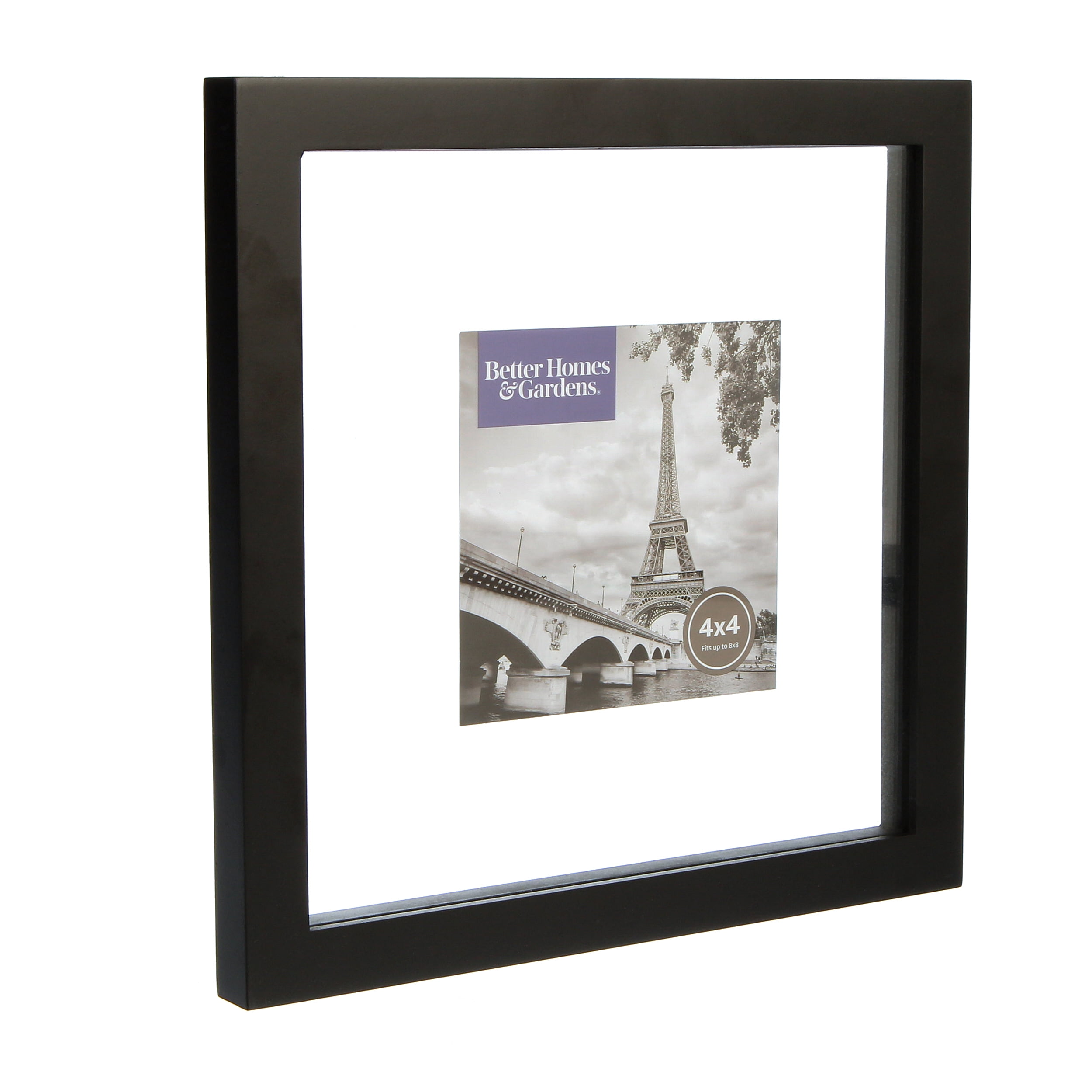 Better Homes & Gardens 8" x 8" Gallery Float Frame, Black - Walmart.com