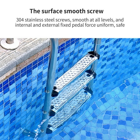 Stainless Steel Anti-Slip Ladder Rung Step Replacement Pool Ladder ...