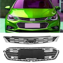 Labwork 2-Pcs Front Upper Lower Bumper Grilles Grill Fit for Chevrolet ...