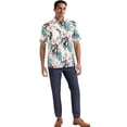Café Luna Men's and Big Men's Multicolor Tropical Print Short Sleeve ...