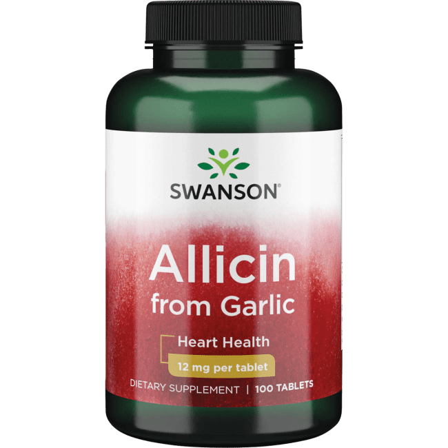 Swanson Maximum-Strength 100% Pure Allicin 12 mg 100 Tablets - Walmart.com