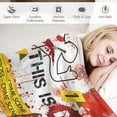 True Crime Watching Blanket – 50″×60″ Funny Crime Scene Throw Blanket ...