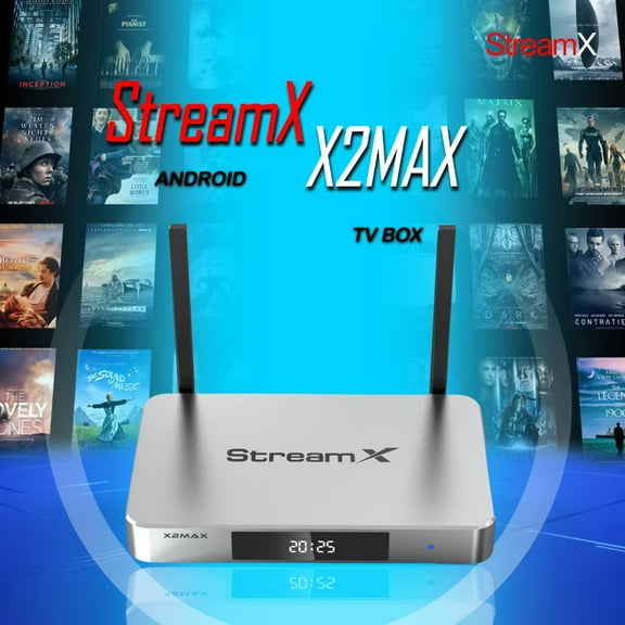2025 Streamx X2 Max Superbox,6K Ultra Hd with 4GB+64G , 1700+ Live TV ...