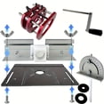 Adjustable Aluminum Router Table Insert Plate & Lift System - 0-5cm ...