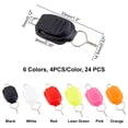 24Pcs 6 Colors Fishing Rod Accessories Card Line Tool Mixed Color 33x14 ...