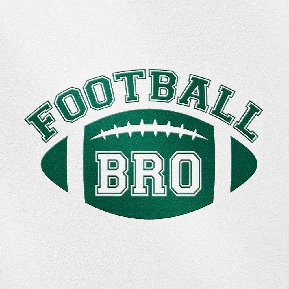 Transparent Decal Stickers Of Football Bro (Green) Premium Waterproof ...