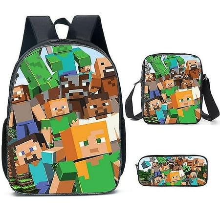 Minecraft Game Three-piece Backpack-G09-（Aimia） | Walmart Canada