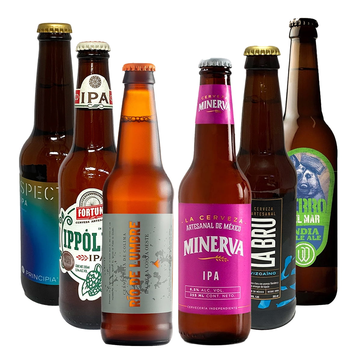 Six Pack Cervezas Artesanales Mexicanas IPA Premium Piedra Lisa ...