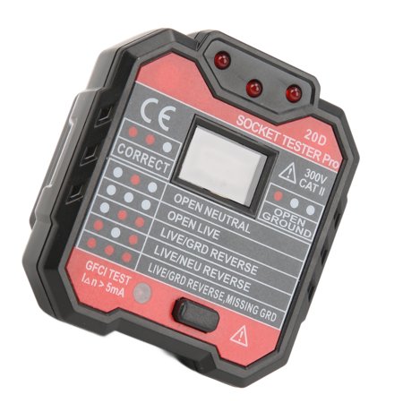 VGEBY Electricity Line Fault Checker,Plug Leakage Tester,20D Leakage ...